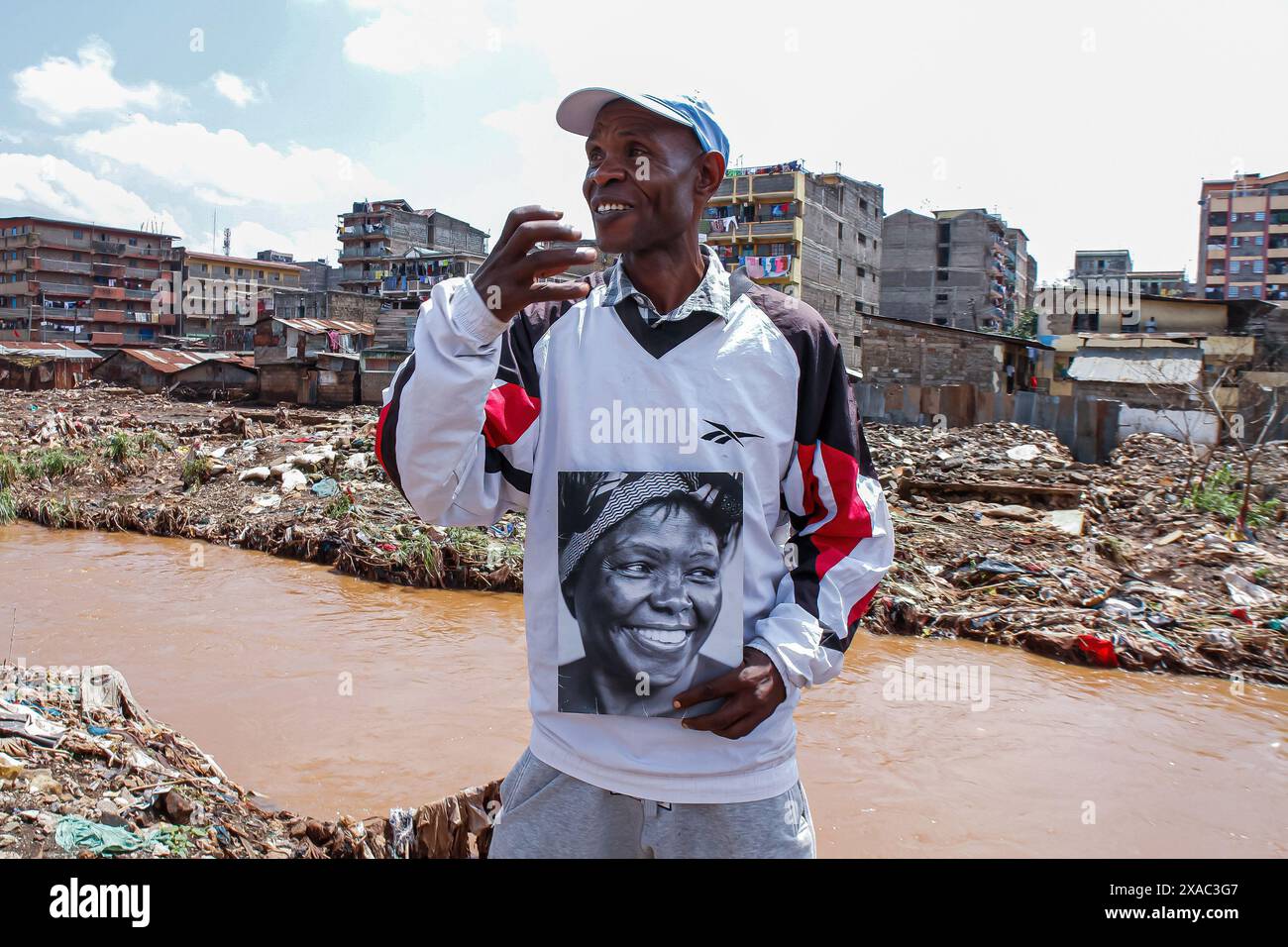 Nairobi, Kenya. 05th June, 2024. The leader of the Ghetto Farmers ...