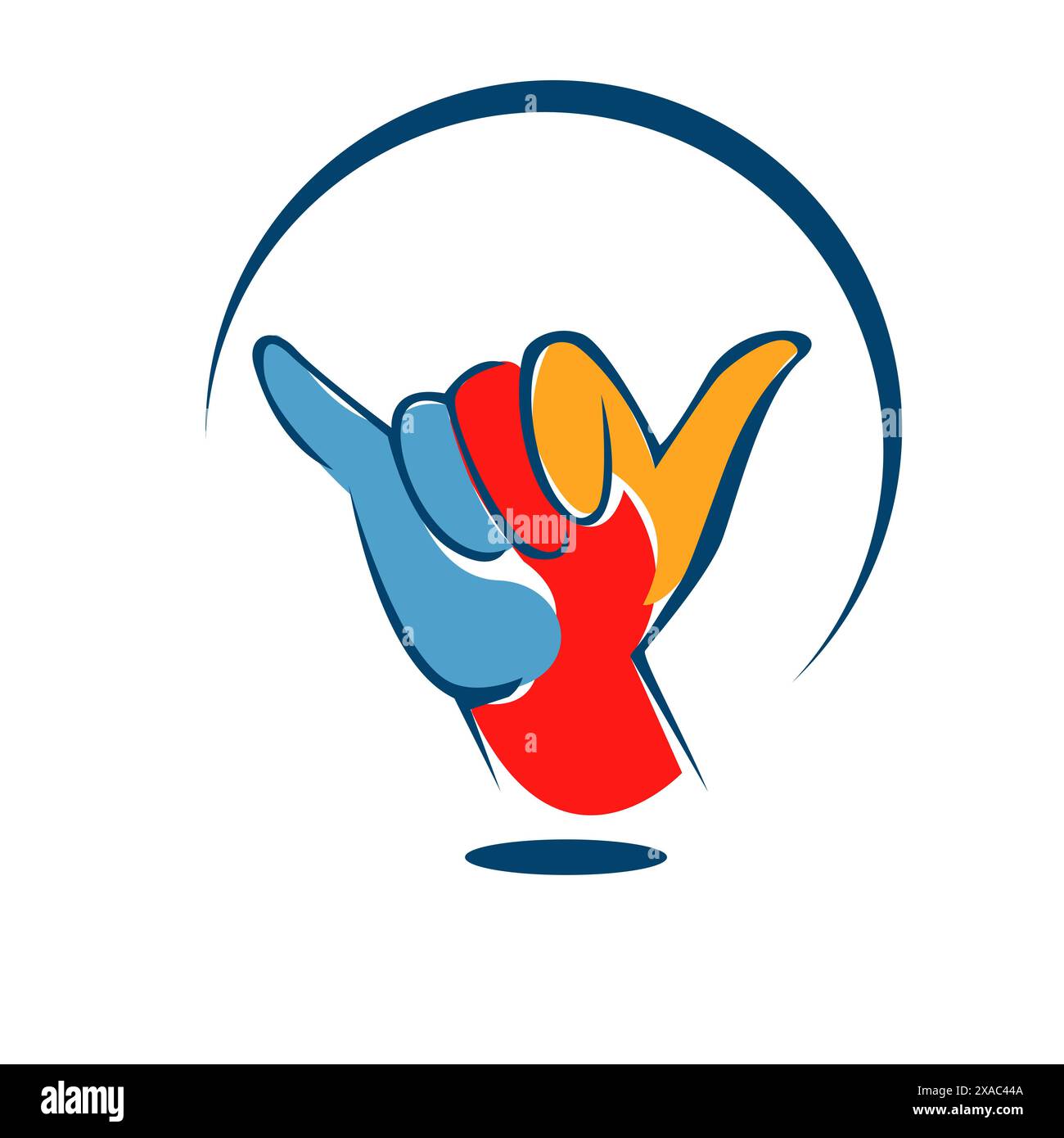 The Shaka Sign logo vector design captures the essence of the iconic ...