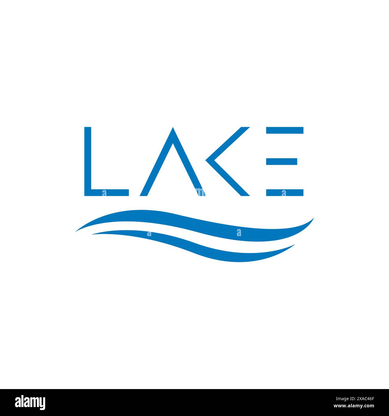 The Letter Lake Sign Logo Vector represents a distinctive and visually ...