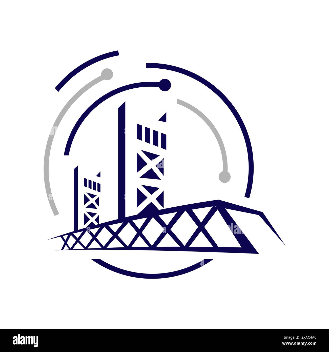 Iron steel bridge Stock Vector Images - Alamy