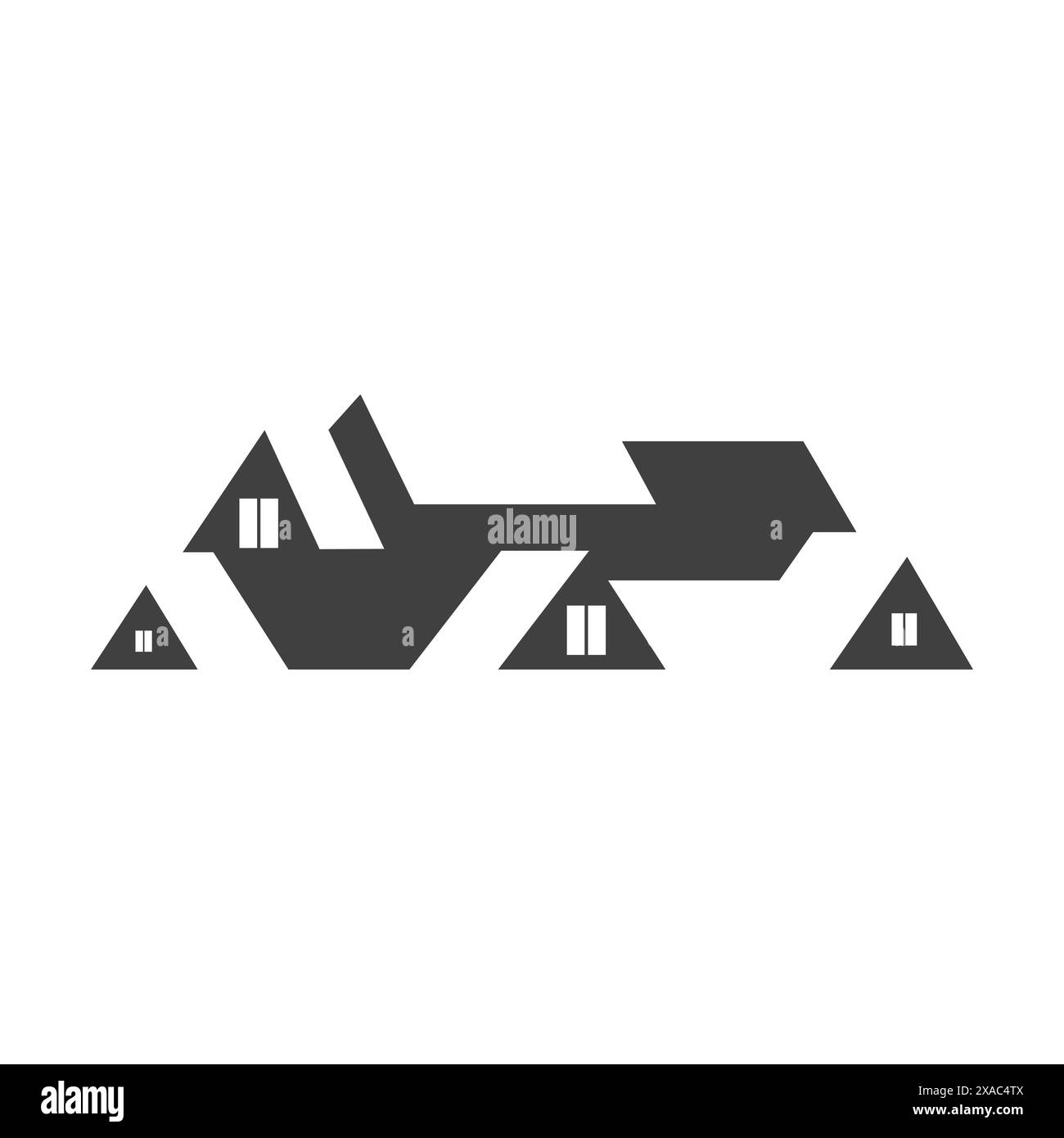 architectural roof home design logo vector architecture symbol graphic ...