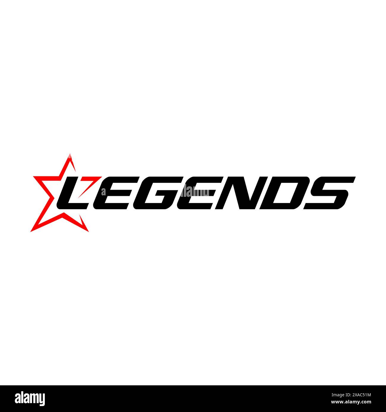sporty lettering emblem Legend Logo vector typography concept design ...