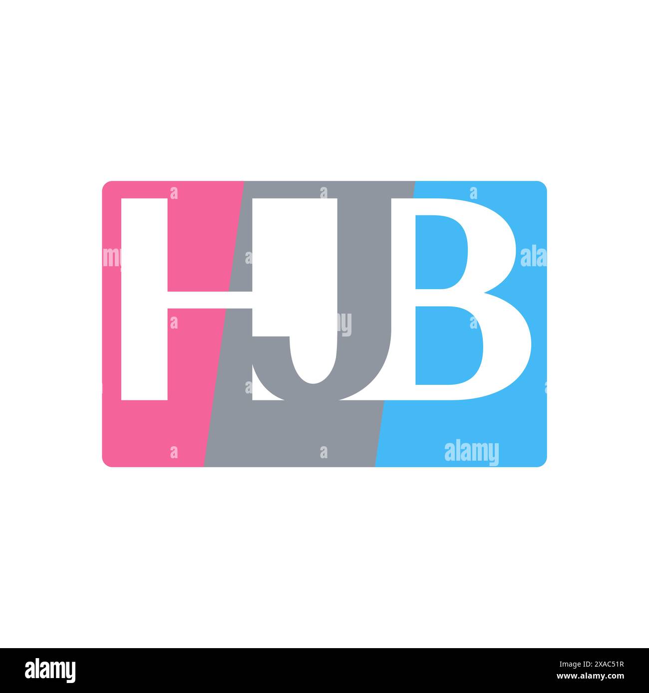 initial HJB Letter combined Logo Design vector graphic symbol sign ...
