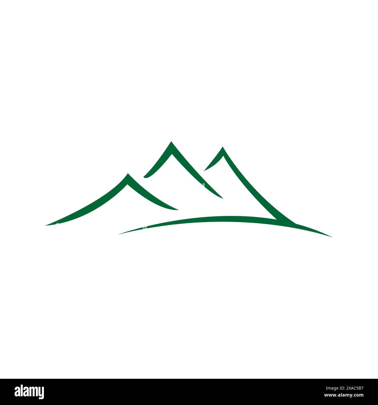 Mountain three peaks Stock Vector Images - Alamy