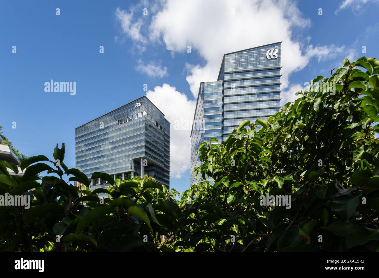 Architecture P&G building and The Metropolis. Technology cluster. One ...