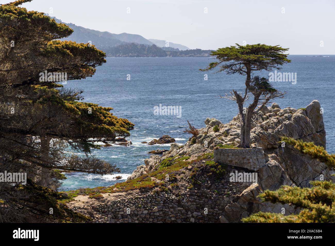 A captivating coastal landscape featuring the majestic ocean and ...