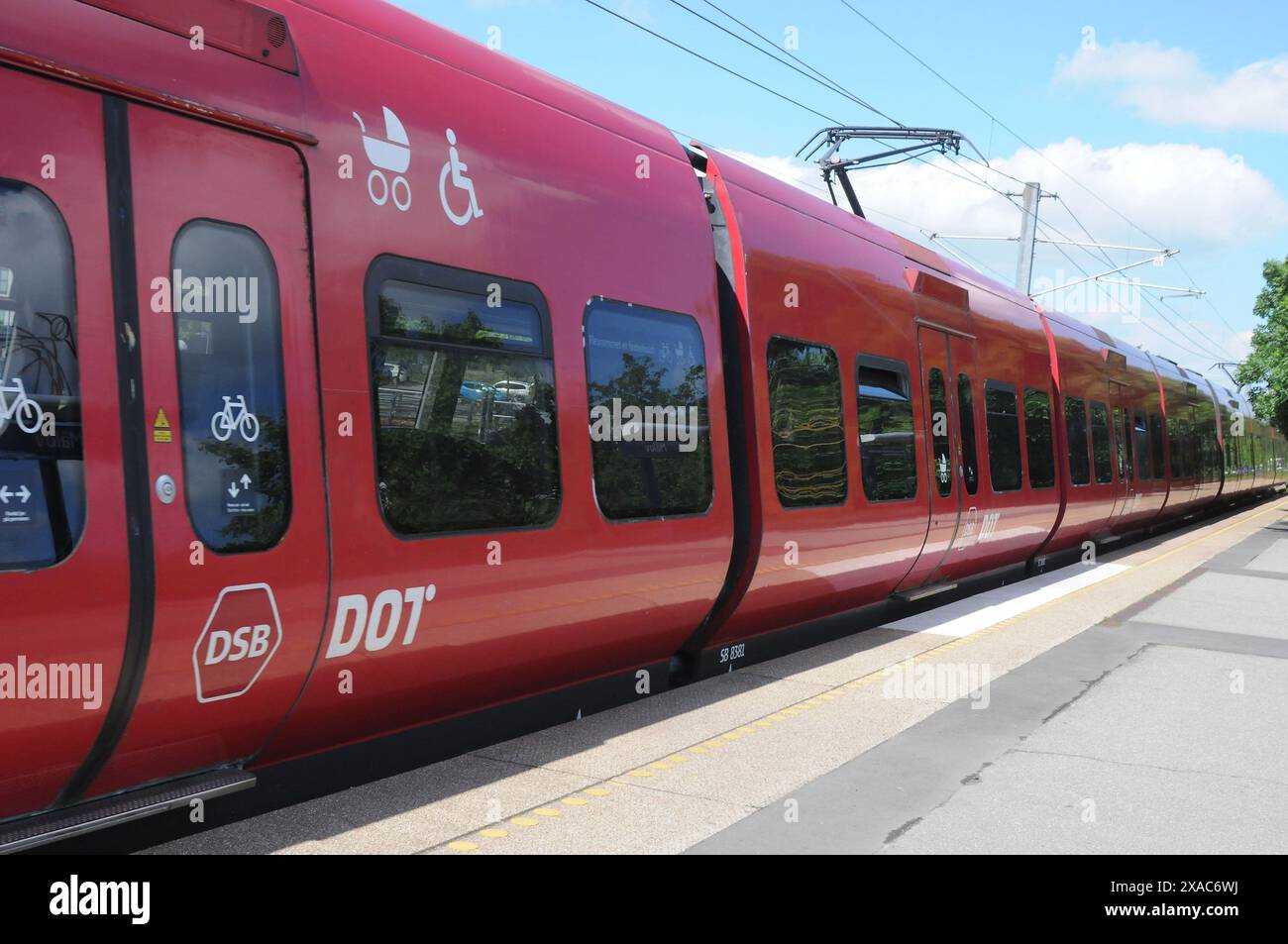 Copenhagen/ Denmark/05 jUNE 2024/Daniosh local train dsb is part of ...