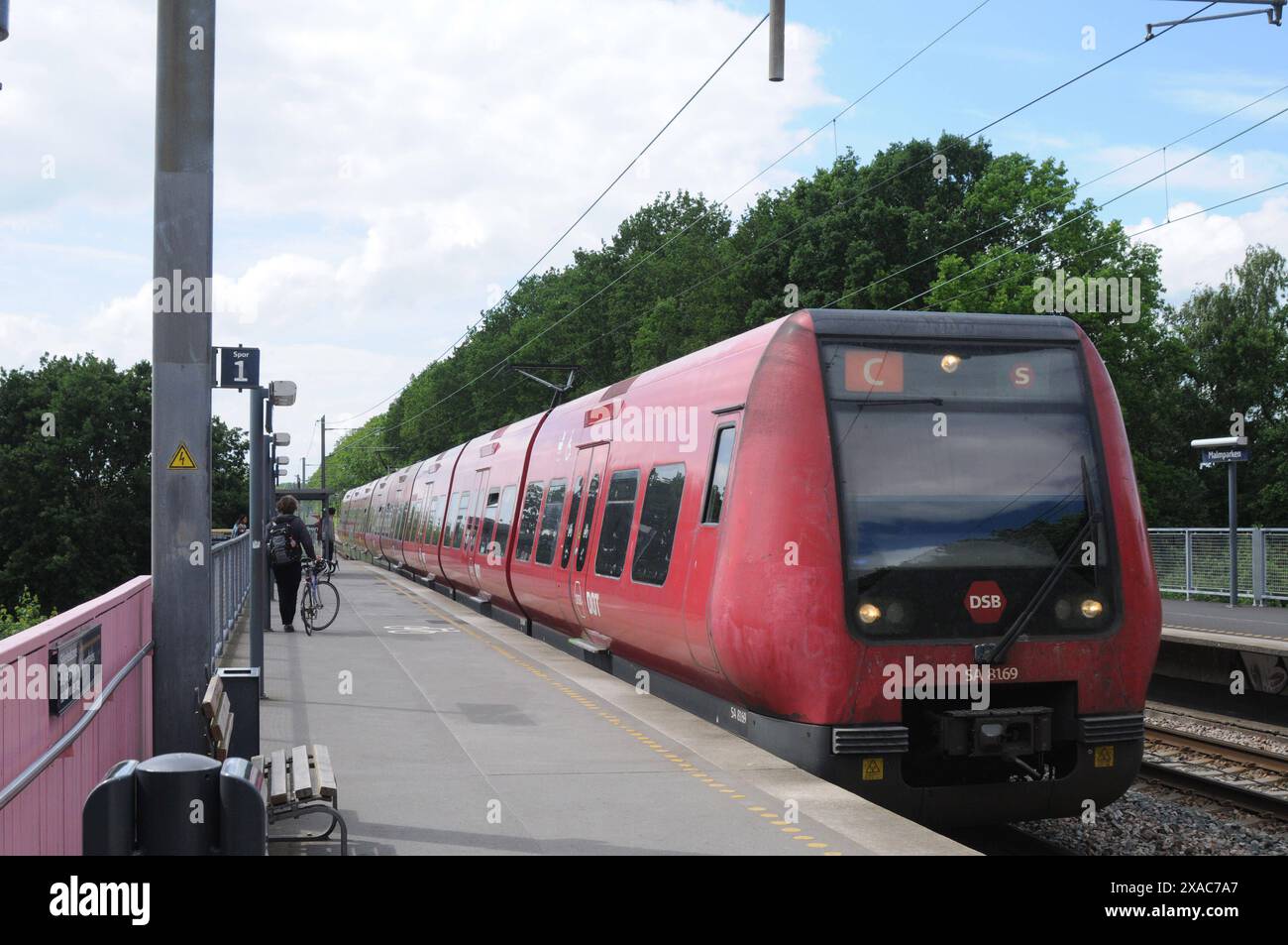 Copenhagen/ Denmark/05 jUNE 2024/Daniosh local train dsb is part of ...