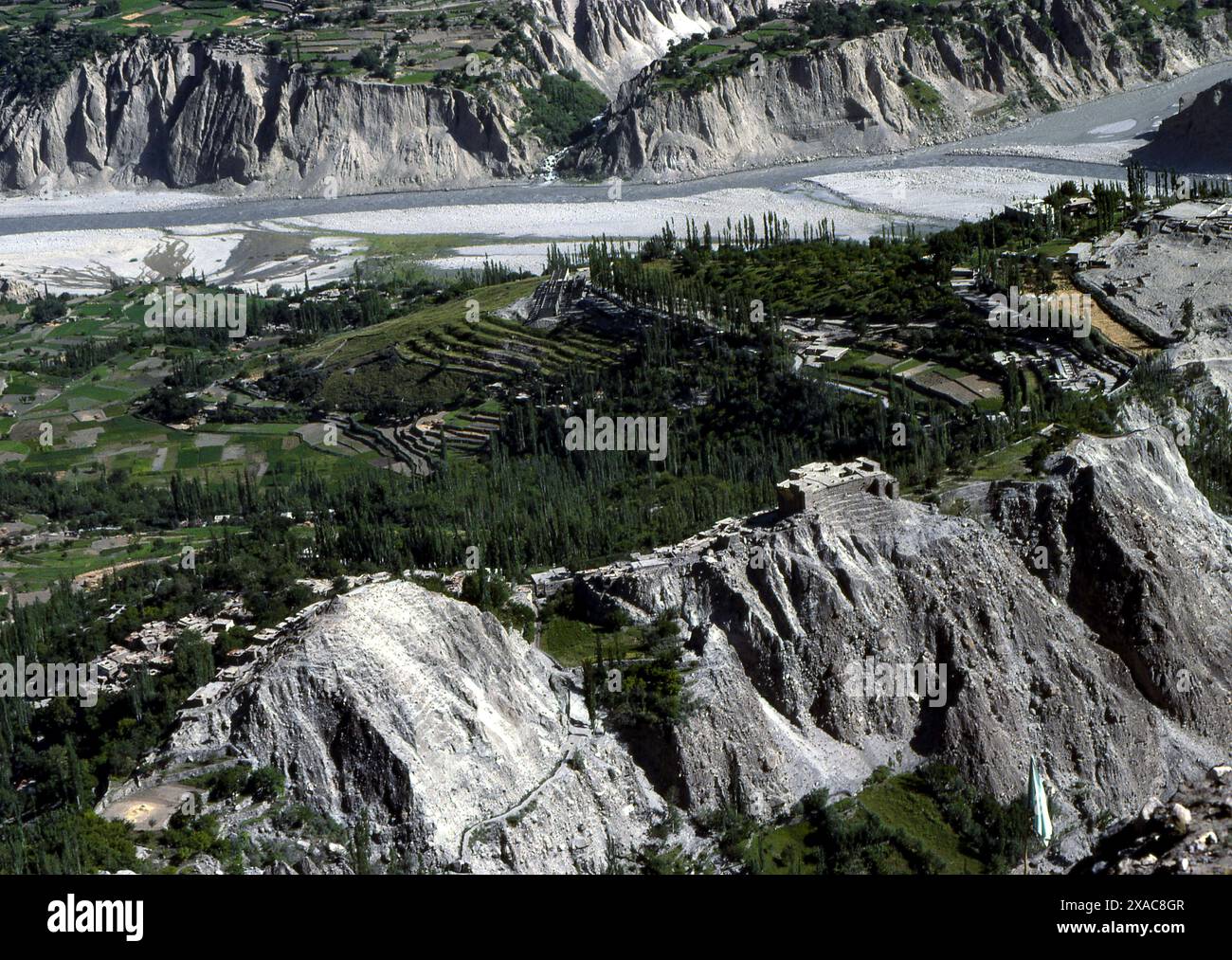 Hunza Valley from the valley side Stock Photo - Alamy