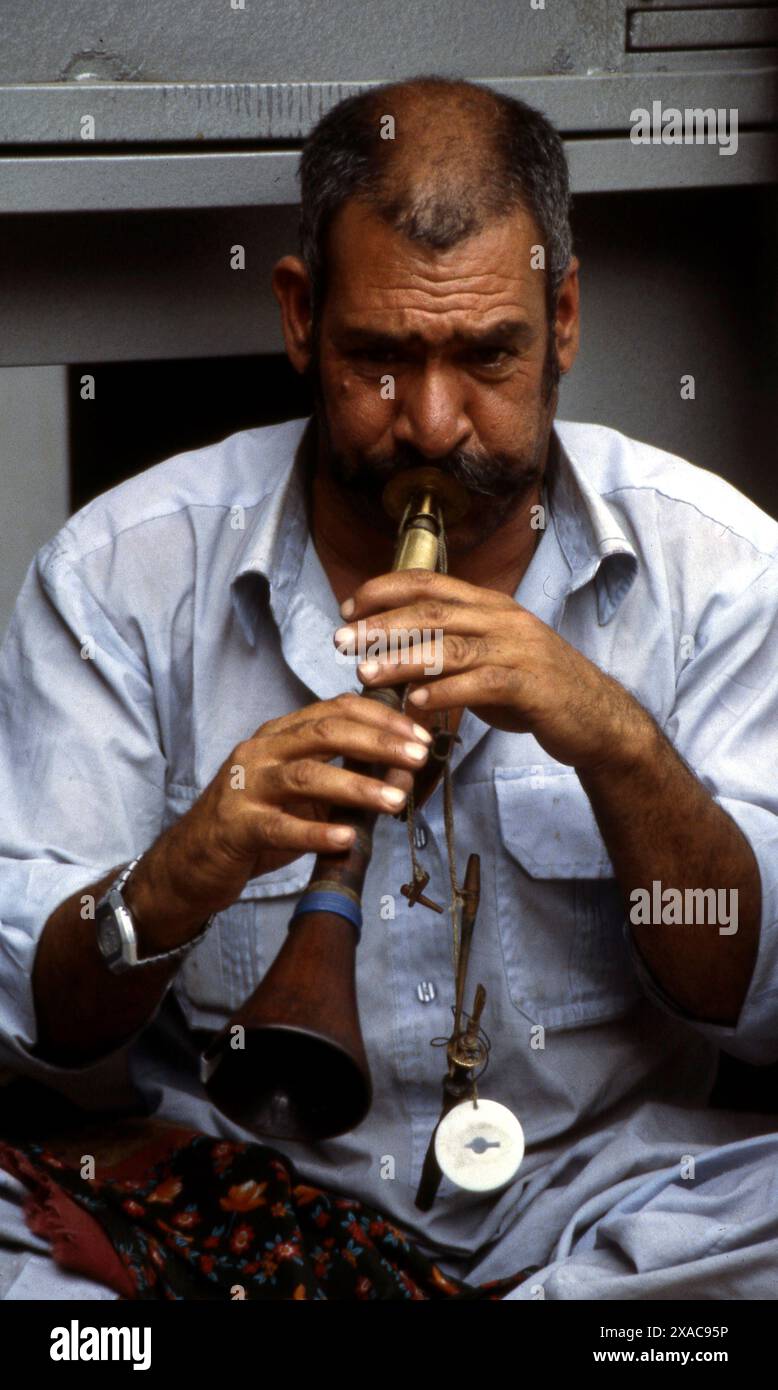 Musical entertainment at plolice staiton Gilgit, N. Pakistan Stock ...