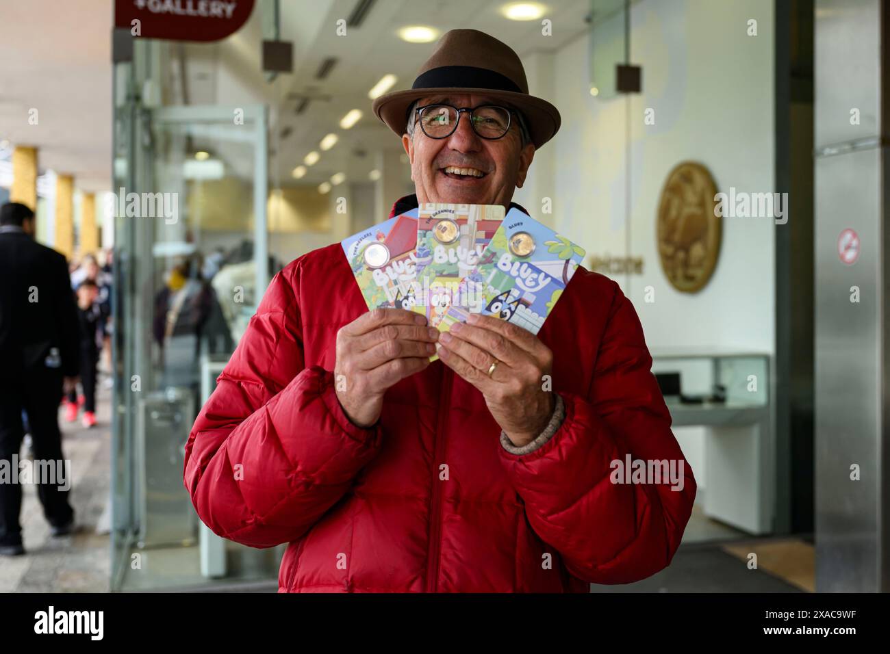 Canberra, Australia. 06th June, 2024. Customer seen holding the set of ...