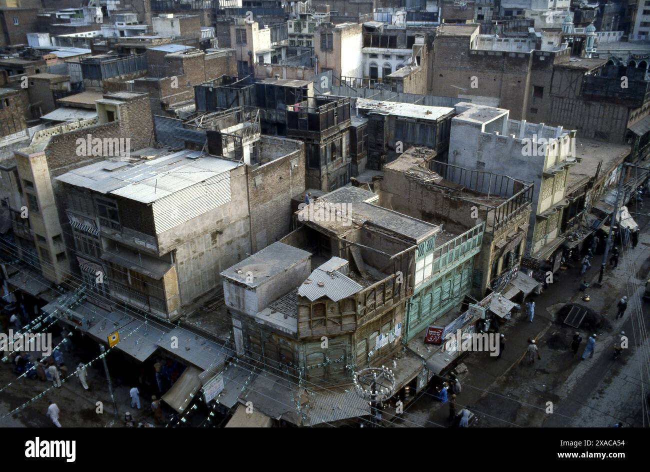 City centre Peshawar 1984 Stock Photo - Alamy