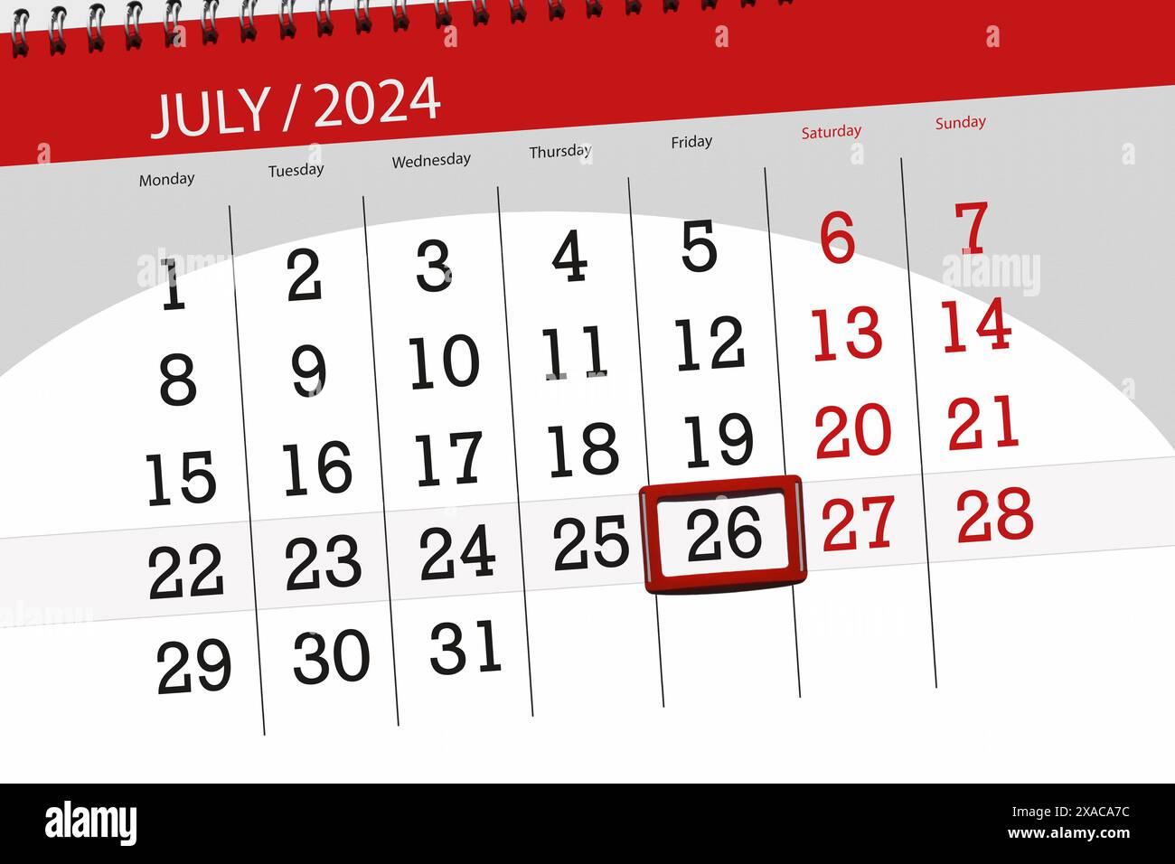 Calendar 2024, deadline, day, month, page, organizer, date, July ...