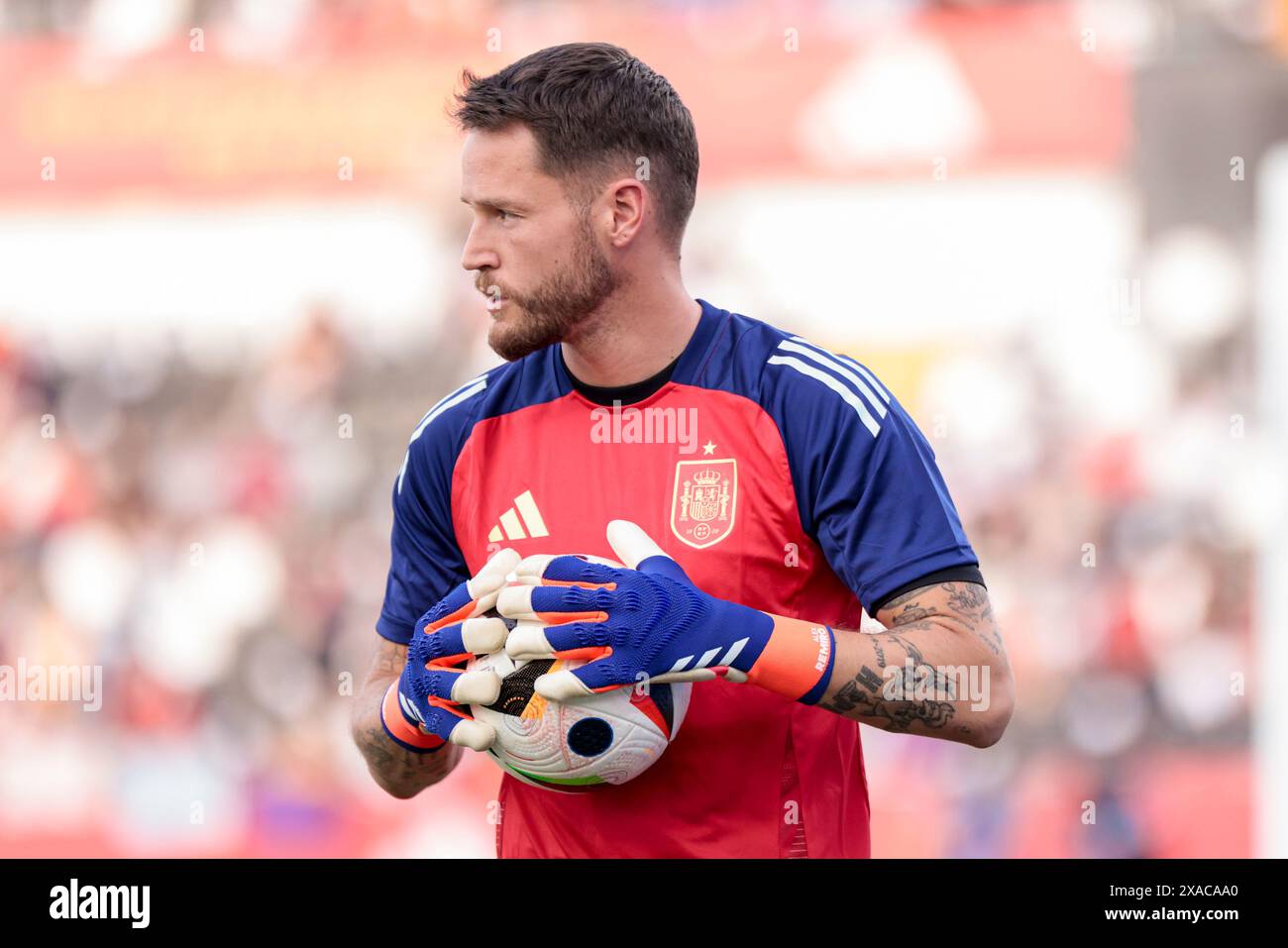 Badajoz, Spain. 5th June, 2024. SEVILLE, SPAIN - JUNE 05: Alex Remiro ...