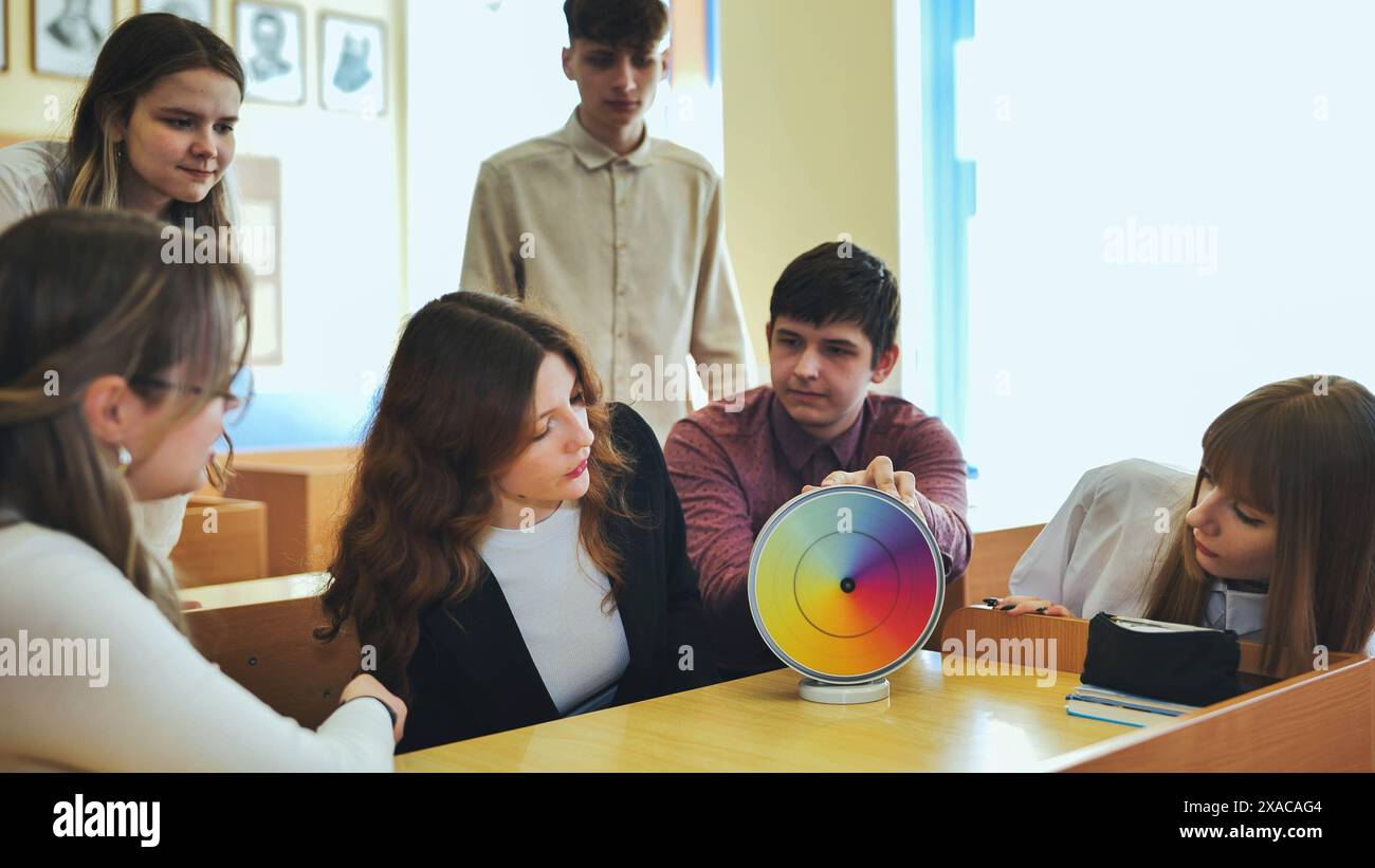 Teenage students studying in class hi-res stock photography and images ...