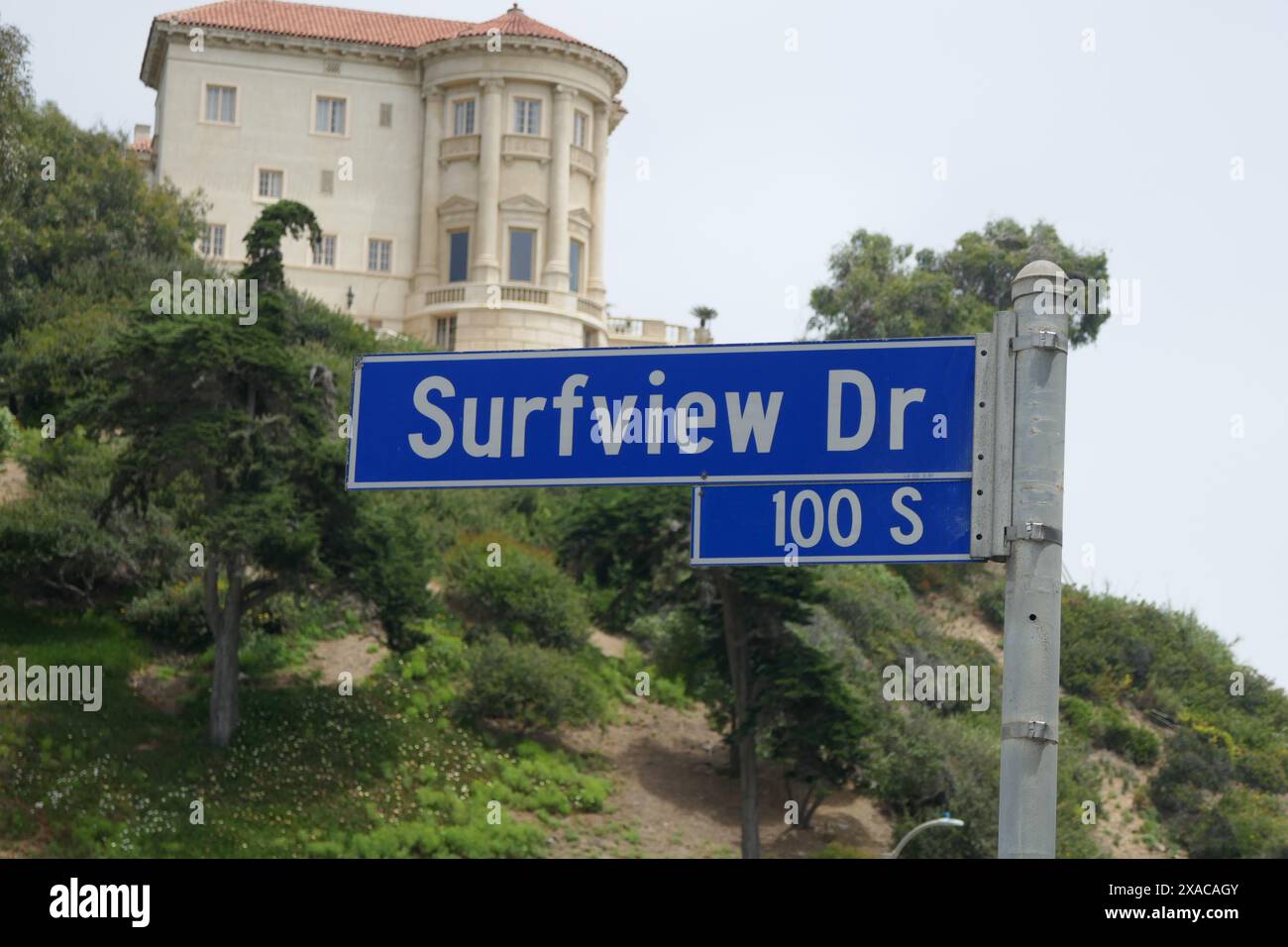 Pacific Palisades, California, USA 5th June 2024 Surfview Drive on June 5, 2024 in Pacific ...