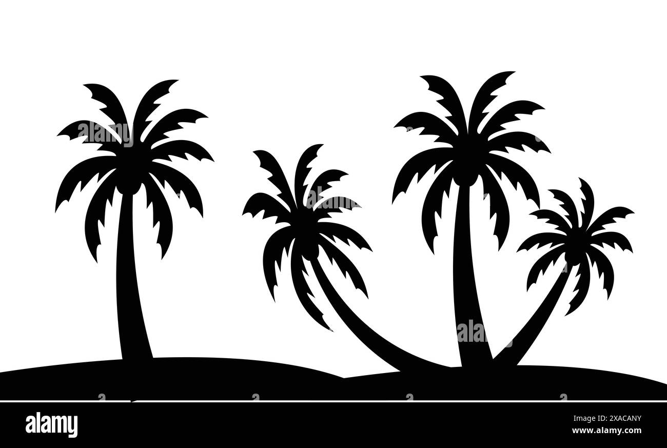 Coconut tree vectors Stock Vector Images - Alamy