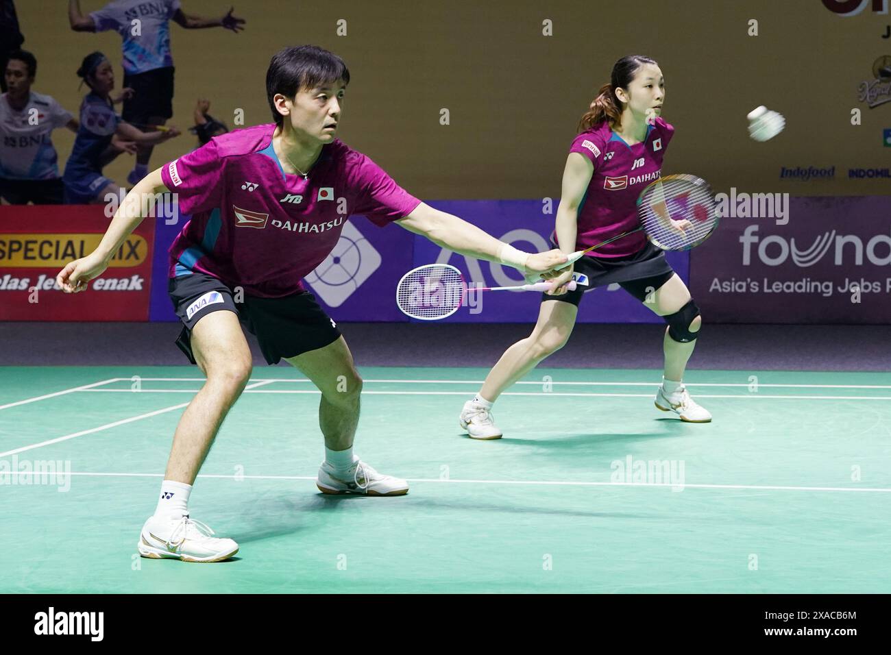 Yuki Kaneko (JPN), Misaki Matsutomo (JPN), JUNE 5, 2024 - Badminton : KAPAL API INDONESIA OPEN ...