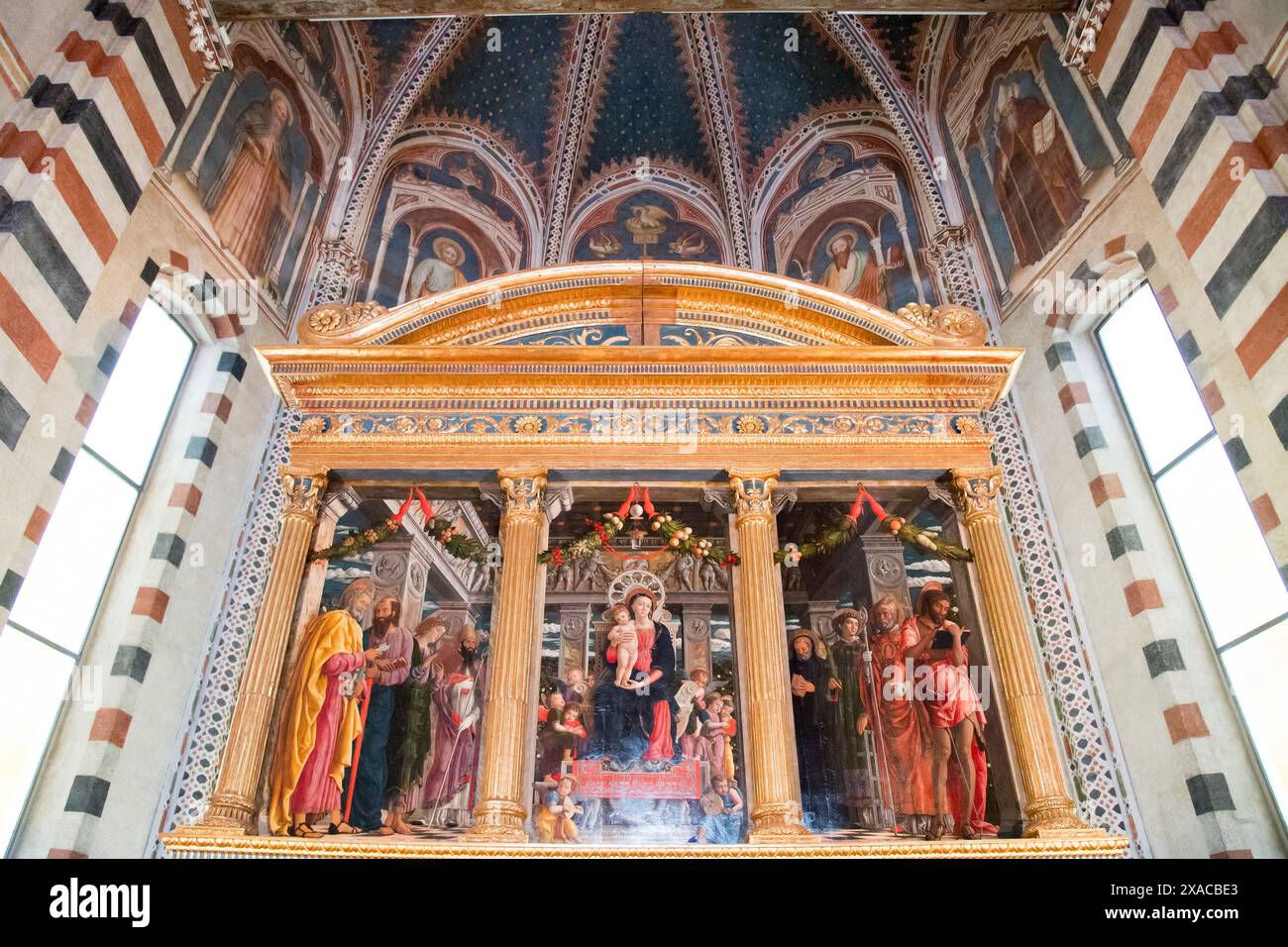 Renaissance Altarpiece with Madonna and Child with Saints painting by ...