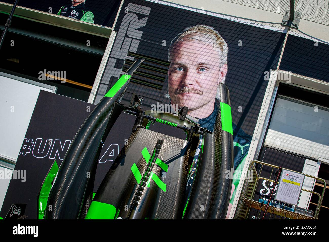 Stake F1 Team Kick Sauber bodyworks and front wingsPitLane - during ...