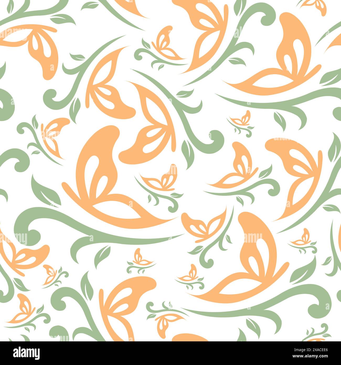 butterfly organic nature seamless pattern, butterfly wallpaper Stock Vector Image & Art - Alamy