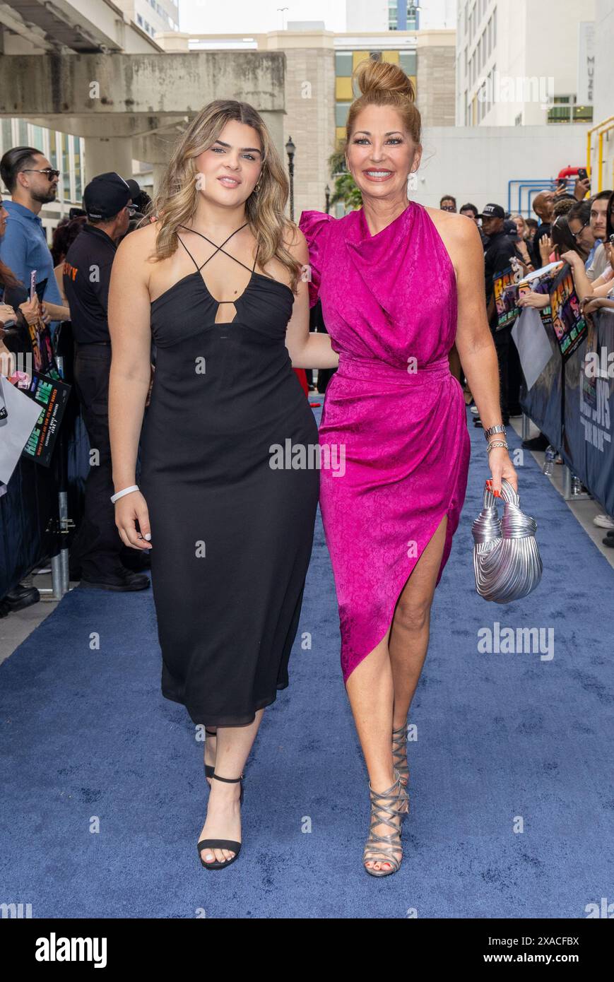 MIAMI, FL-JUN 5: MIAMI, FLORIDA - JUNE 05: Marybel Rodriguez (R) is ...