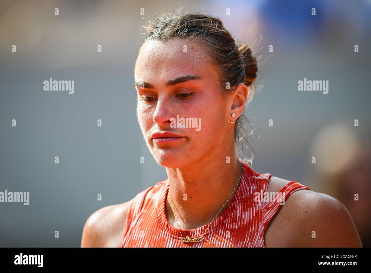 Aryna SABALENKA of Belarus during the eleventh day of Roland-Garros ...