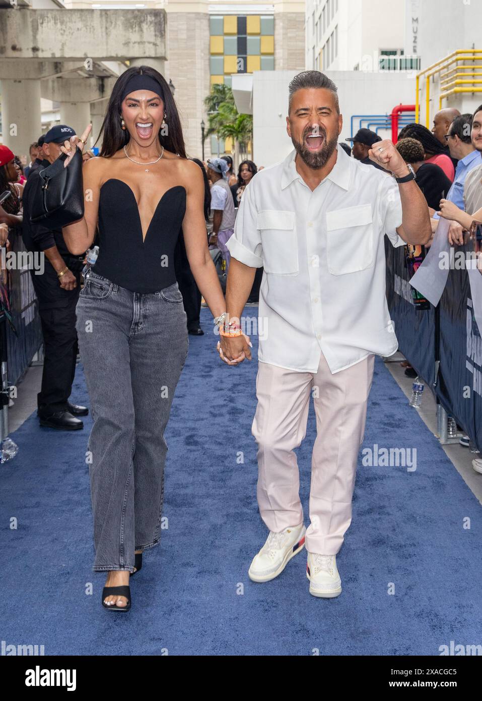 MIAMI, FLORIDA - JUNE 05: Jorge Bernal and Karla Birbragher attend the ...