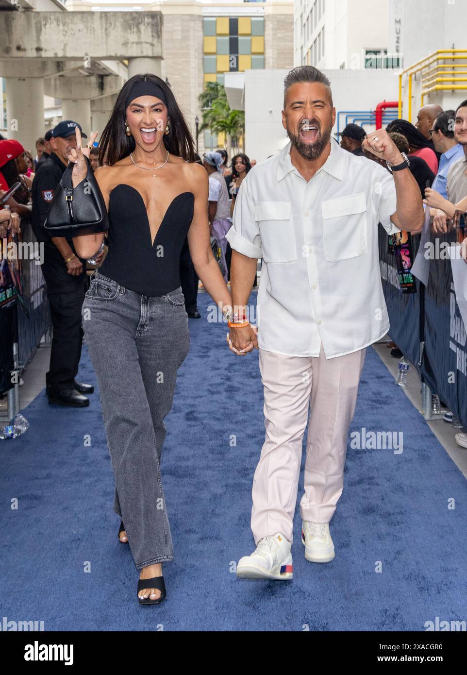 MIAMI, FLORIDA - JUNE 05: Jorge Bernal and Karla Birbragher attend the ...