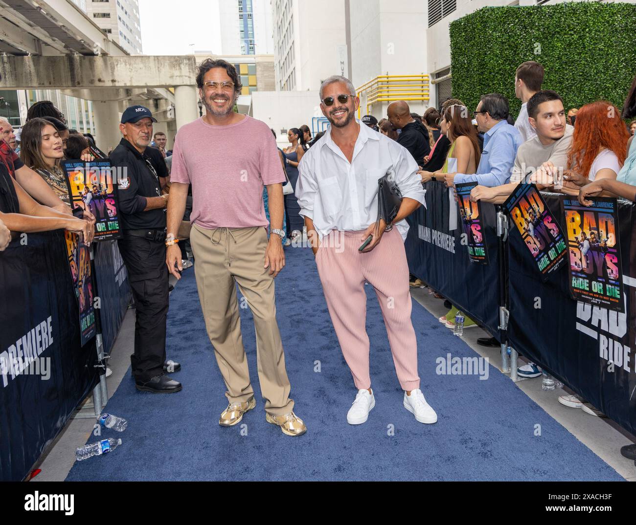 MIAMI, FLORIDA - JUNE 05: (R) Rodner Figueroa and Ernesto Mathies ...