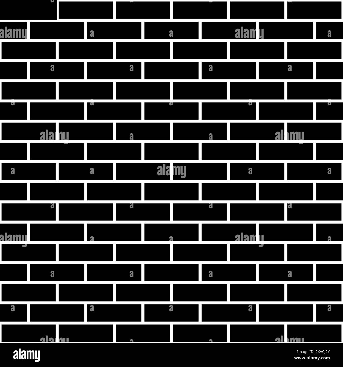 Black brick wall seamless pattern vector. wall vector design Stock ...