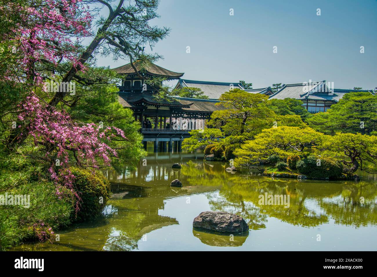 Okazaki Park in the Heian Jingu Shrine, Kyoto, Honshu, Japan, Asia ...