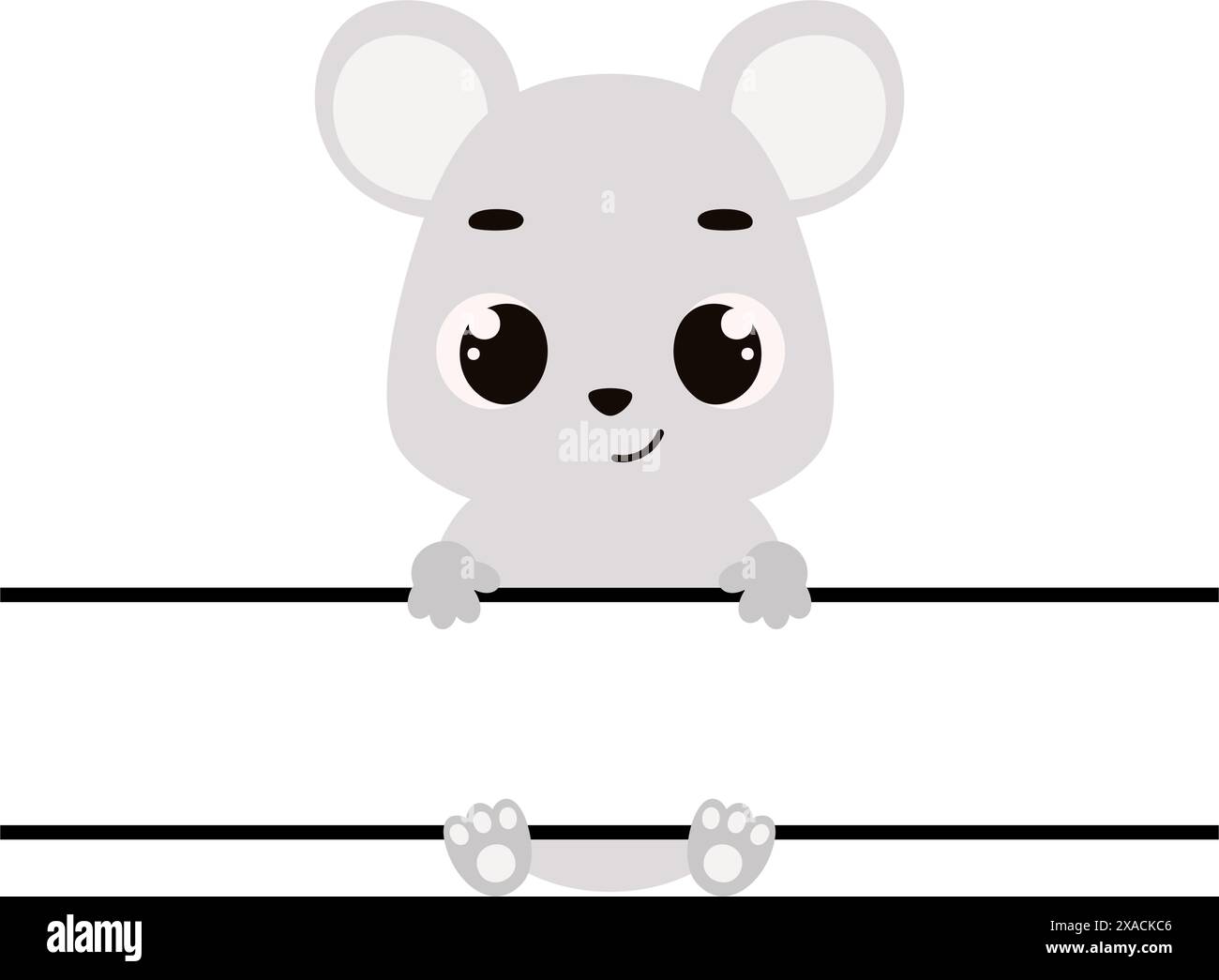 Cute mouse split monogram. Funny cartoon character for shirt ...