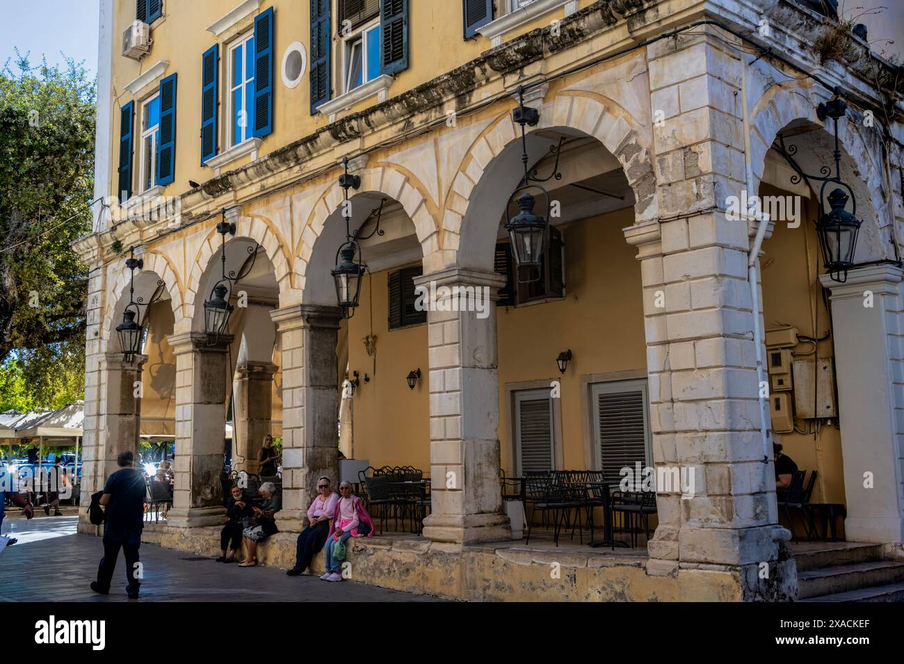 Scenes in the streets of Kerkyra, Corfu, Greece. October 2022 Stock ...