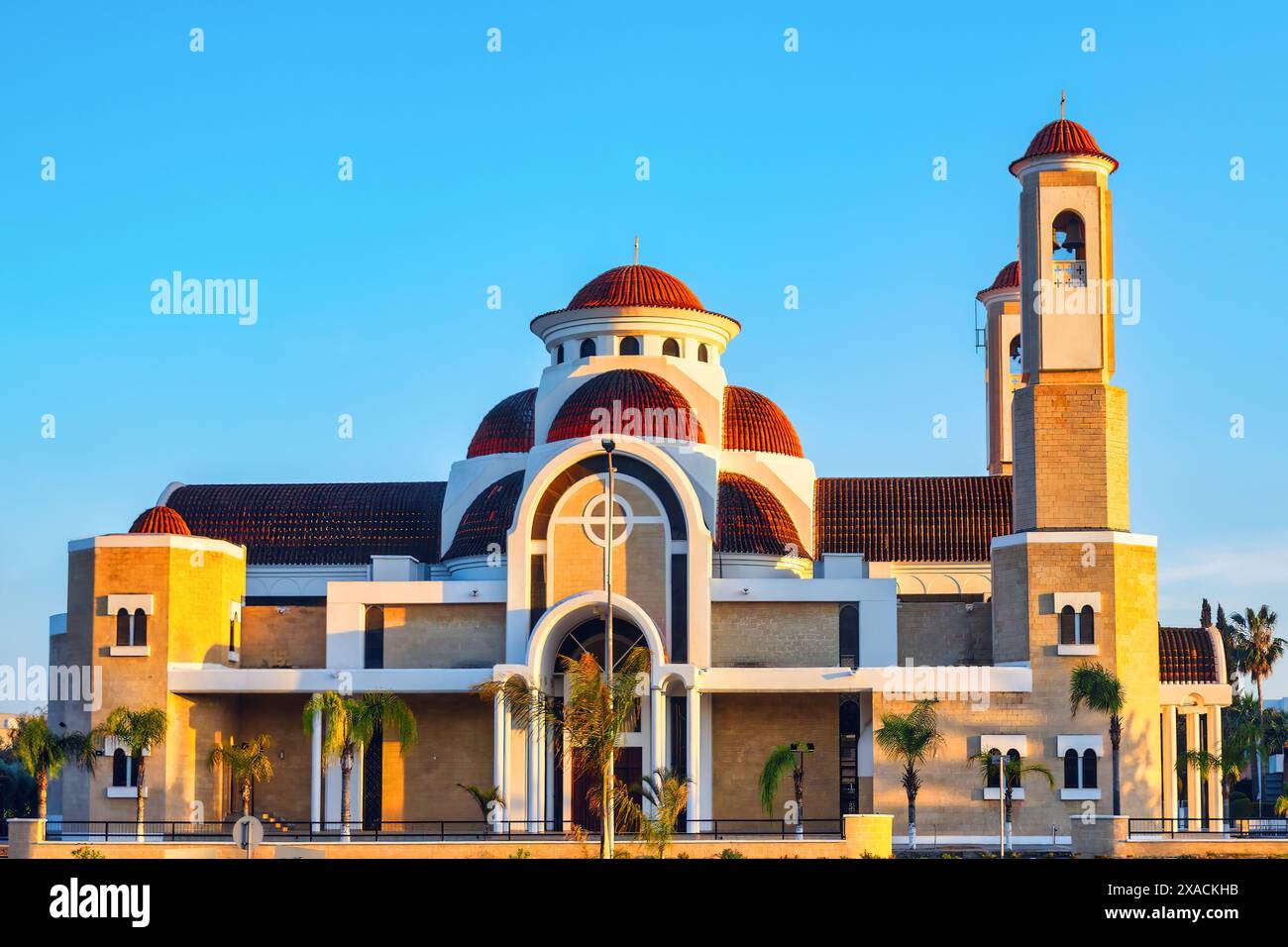 Saint George Kontos church in Larnaca Cyprus. Greek Orthodox church in ...