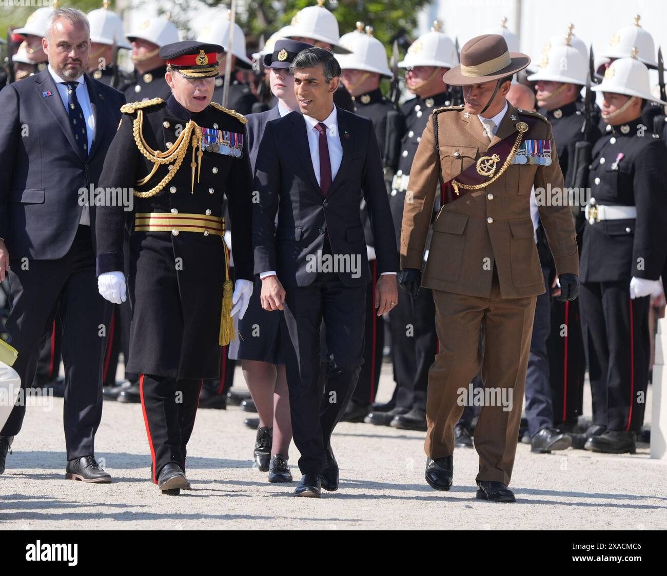 Prime Minister Rishi Sunak arrives for the UK national commemorative ...