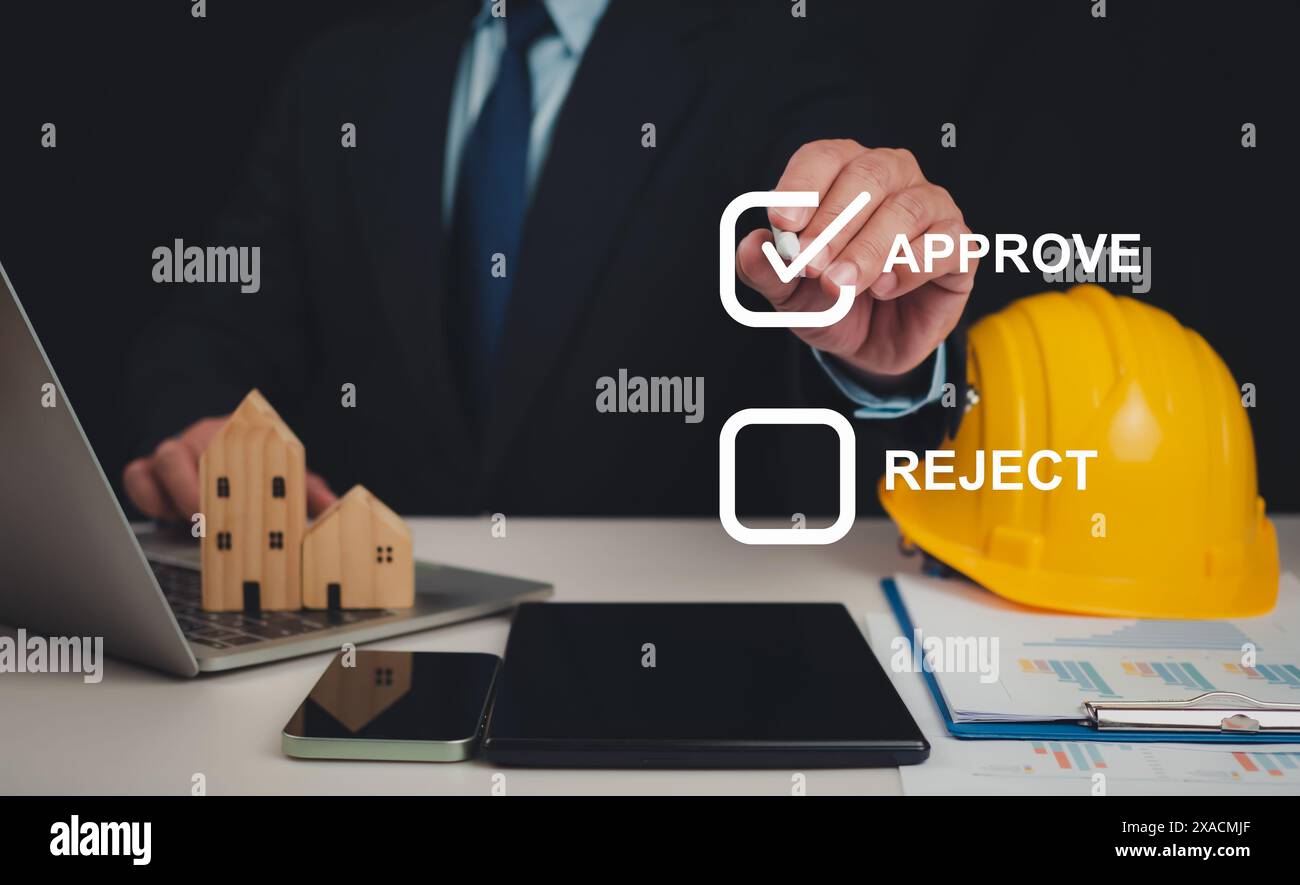 Approved Buildings Permit concept with approved residential building ...