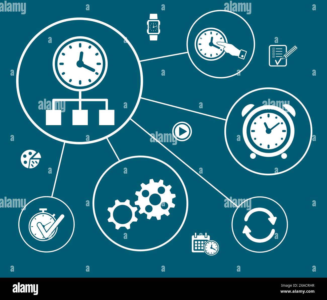 Productivity time management icons hi-res stock photography and images ...