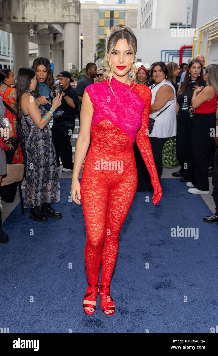 MIAMI, FLORIDA - JUNE 05: Lele Ponce (L) attends the "Bad Boys: Ride Or ...
