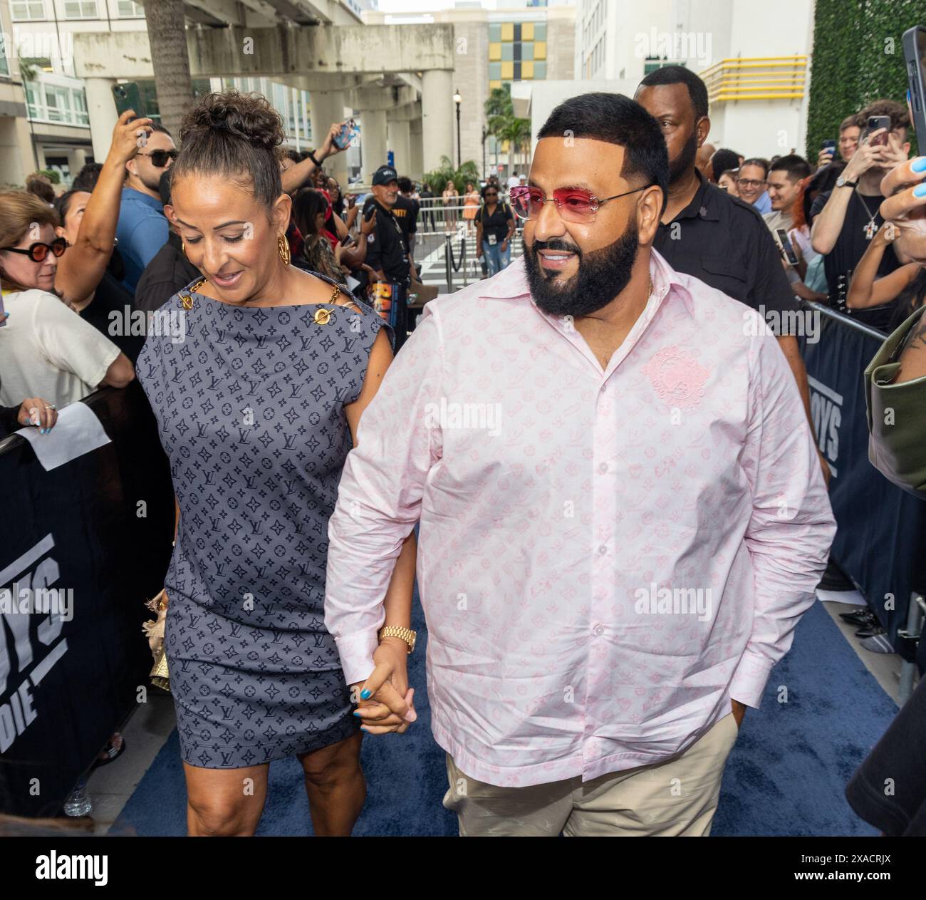 MIAMI, FLORIDA - JUNE 05: Nicole Tuck and DJ Khaled attend the "Bad ...