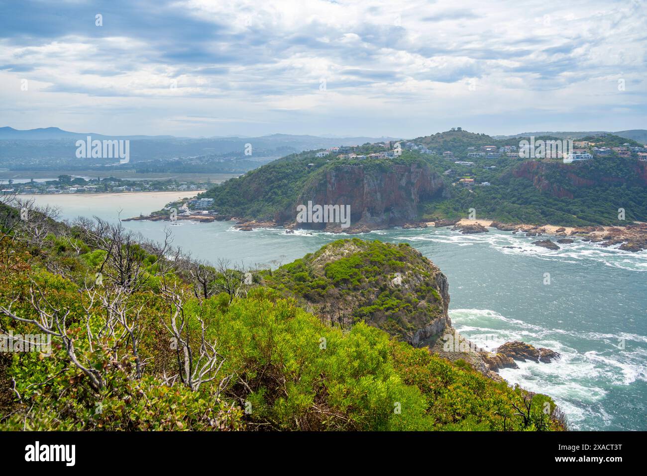 View of the Heads and Knysna River from Featherbed Nature Reserve ...
