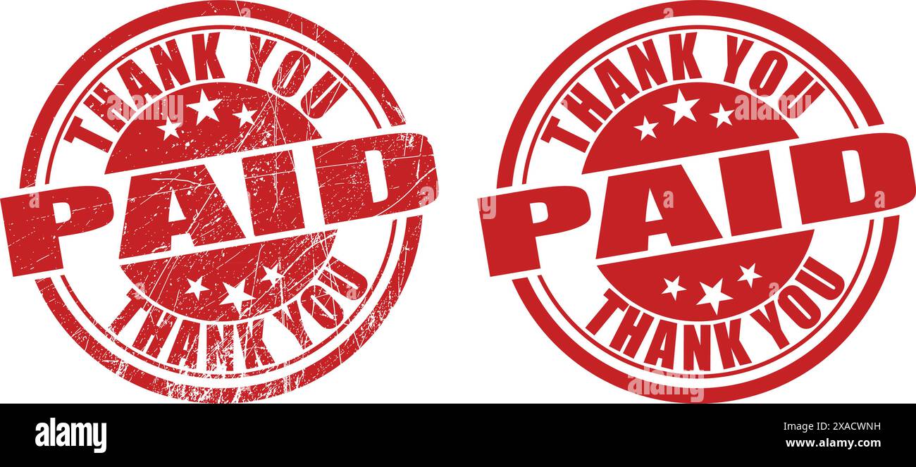 Paid stamp sign seal hi-res stock photography and images - Alamy