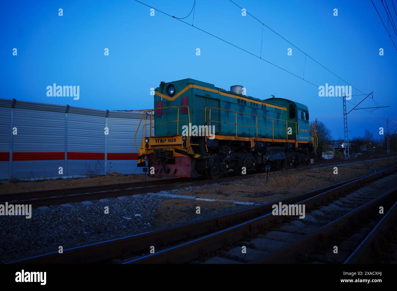 Green diesel locomotive hi-res stock photography and images - Alamy