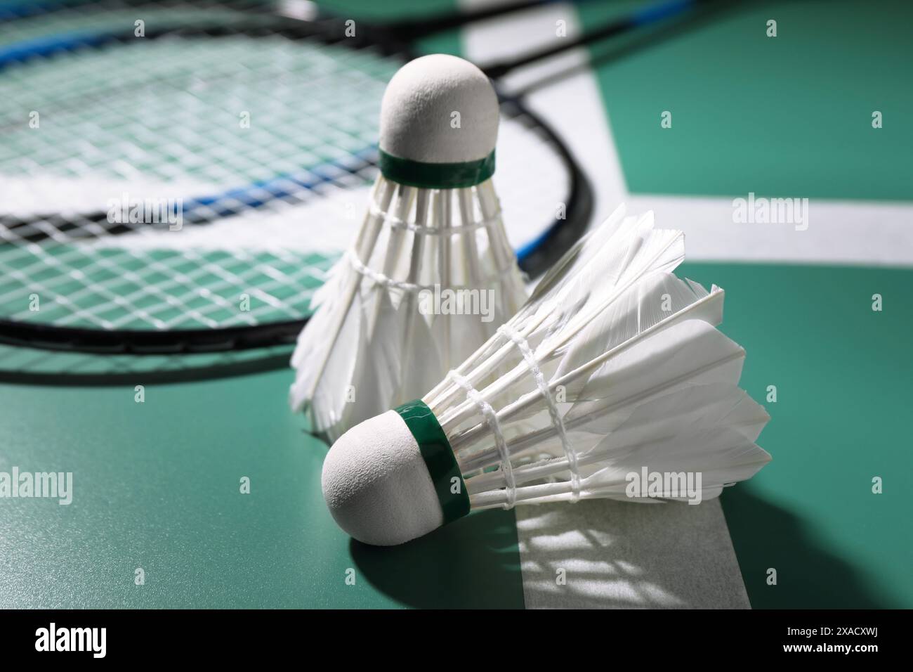 Badminton court equipment hi-res stock photography and images - Alamy