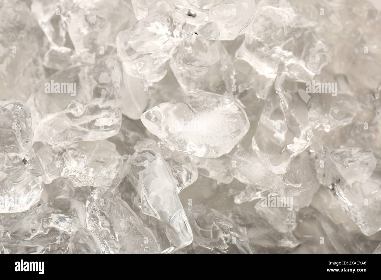 Pieces of crushed ice as background, closeup Stock Photo - Alamy
