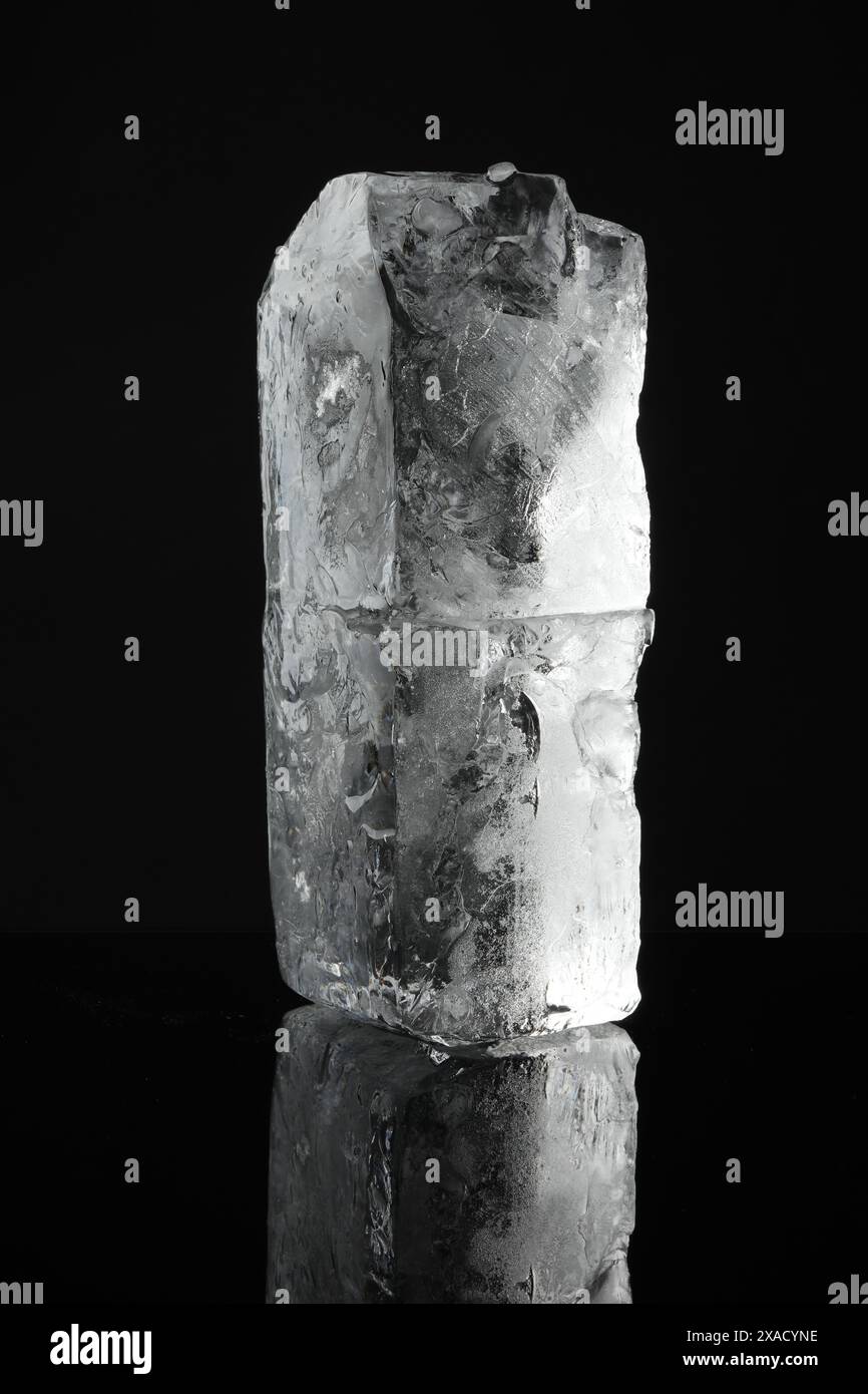 Ice blocks melting on black hi-res stock photography and images - Alamy