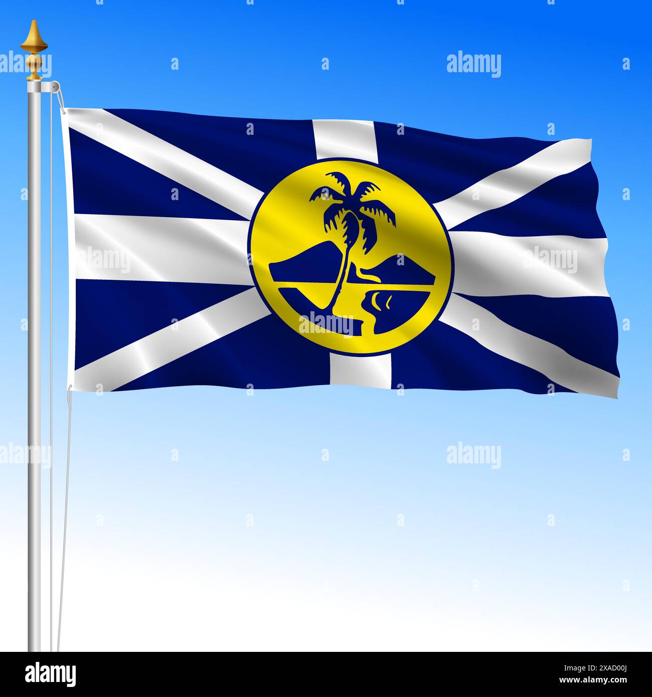 Lord Howe Island waving flag, australian territory, Australia, Oceania ...