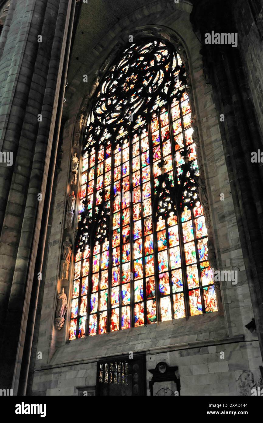 Milan Cathedral, Duomo, start of construction 1386, completion 1858 ...