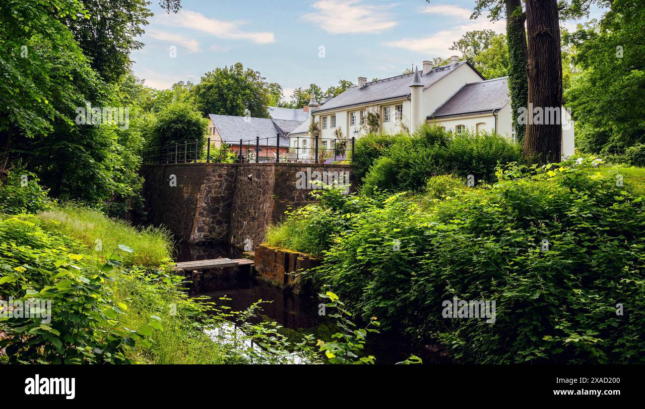 Landscape at Hellsee in Lanke, Bernau, Brandenburg, Germany Stock Photo ...
