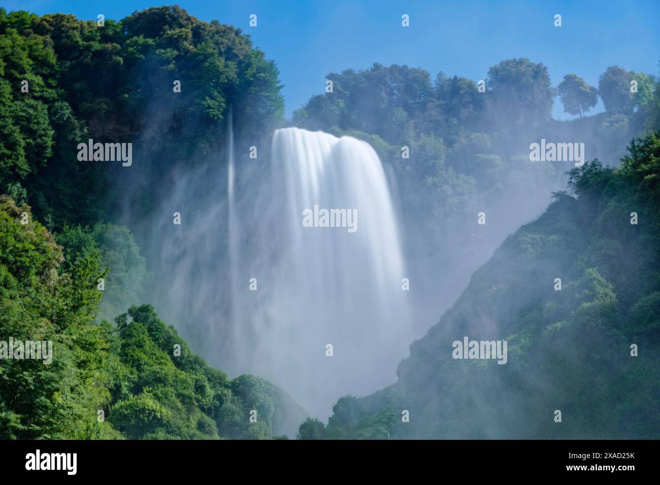 The Cascata delle Marmore, the Marble Falls, is a three-part waterfall ...